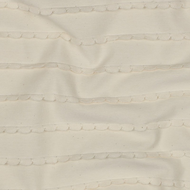 Tissu jersey coton à volants - Tissu t-shirt